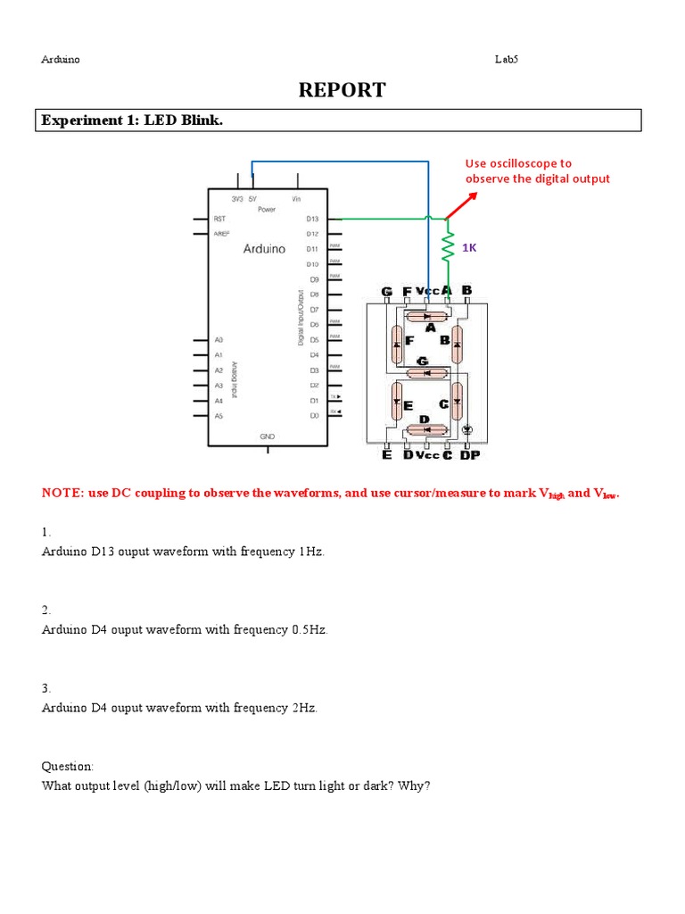 Lab05 - RE - Arduino (NA - CS.ME Lab07) | PDF