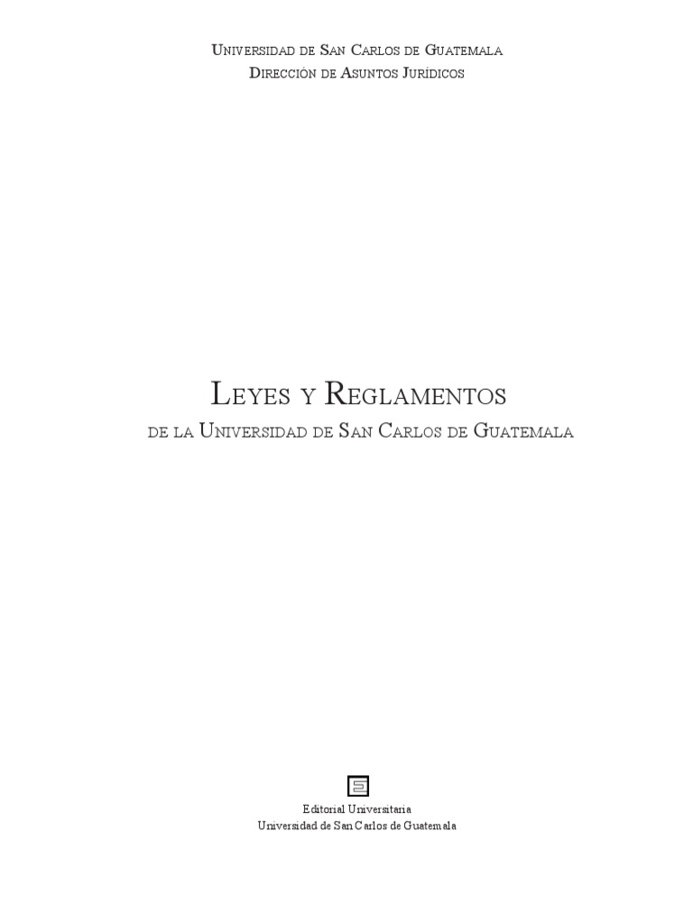 Leyes y Reglamentos Final PDF | PDF | Universidad | Instituciones sociales