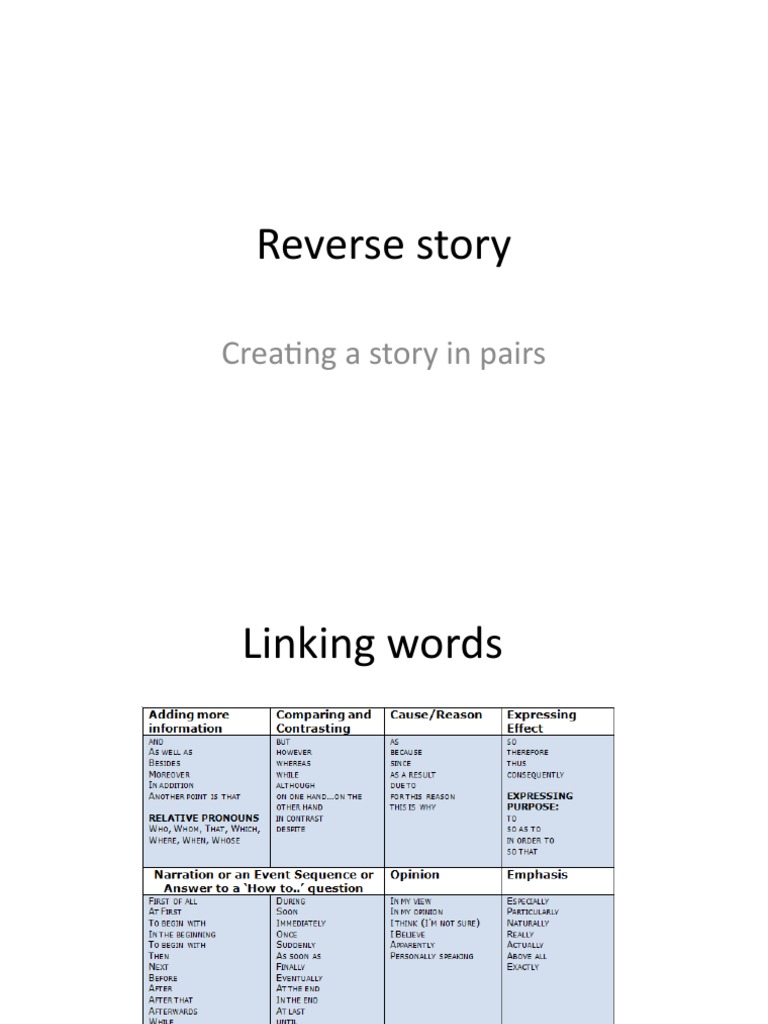 Reverse Story | PDF