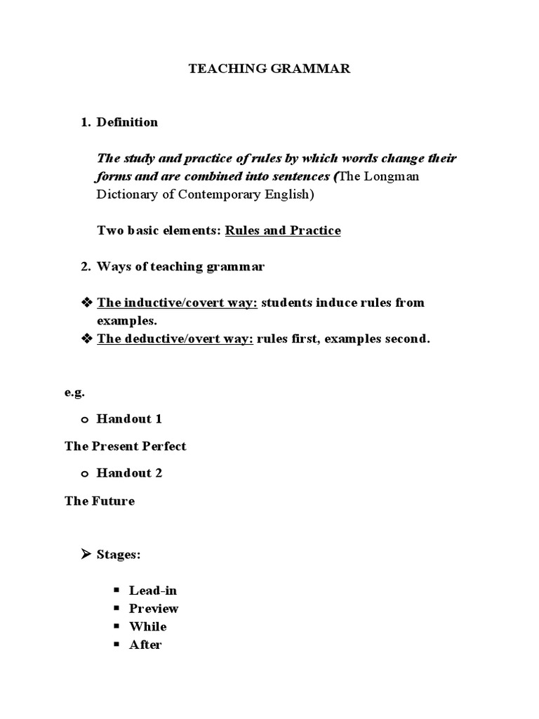 2 Teaching Grammar | PDF