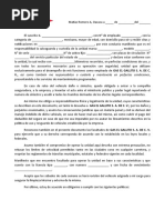 Carta Responsiva de Resguardo de Vehiculo Motor | PDF | Vehículos de ...
