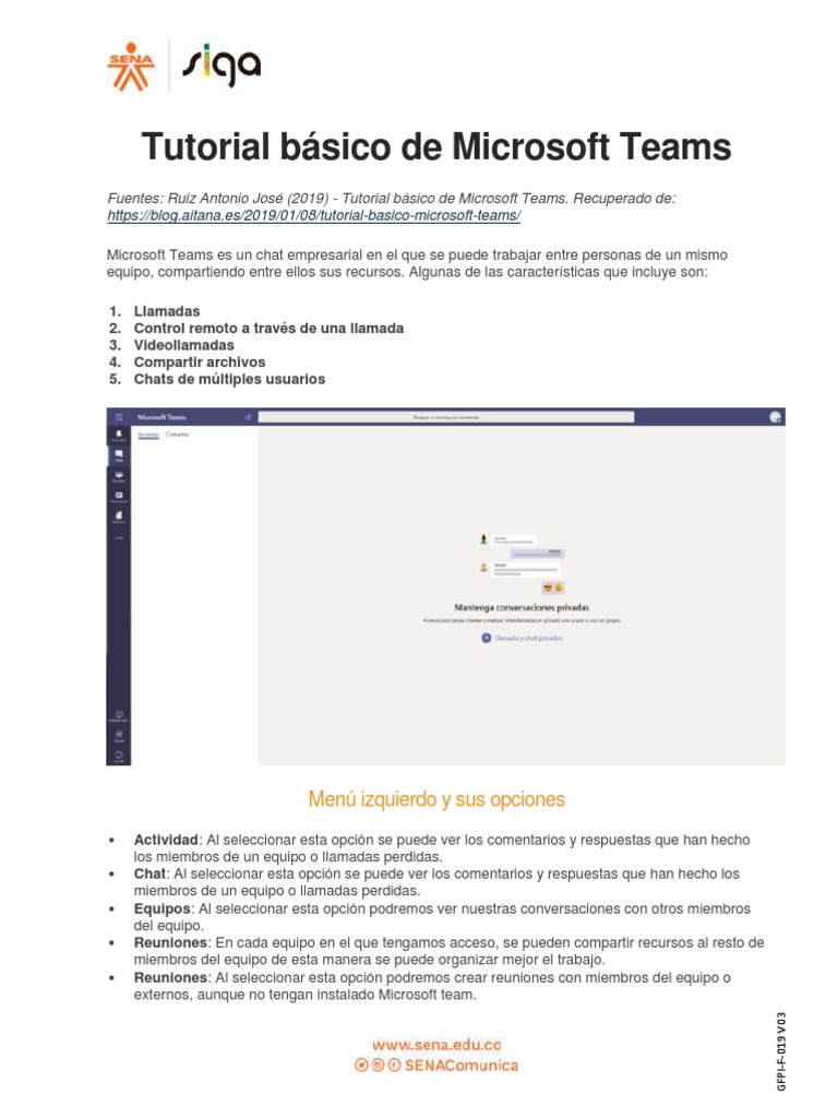 Tutorial básico de Microsoft Teams PDF | PDF | Chat en linea ...