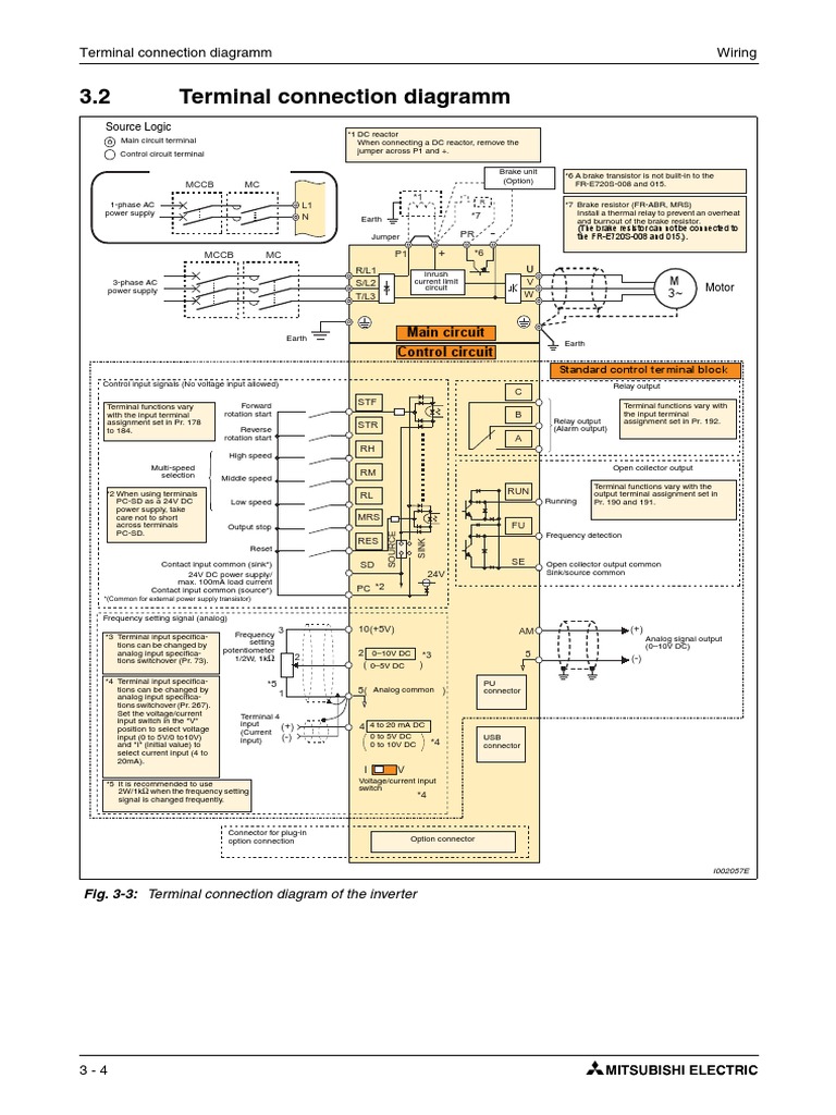 Terminal Connection Diagramm Wiring | PDF | Power Supply | Manufactured ...