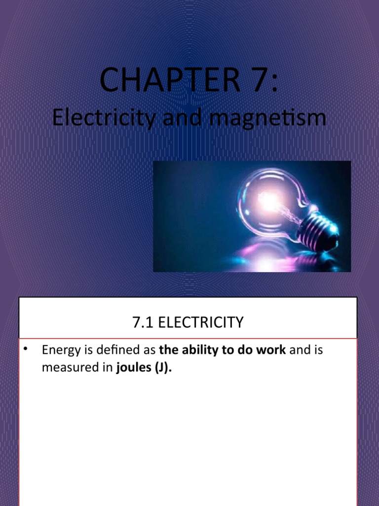 Form 2 Chapter 7 Electricity and Magnetism (KSSM) | PDF | Electric ...