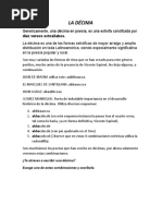 La Décima | PDF | Escritura | Poesía