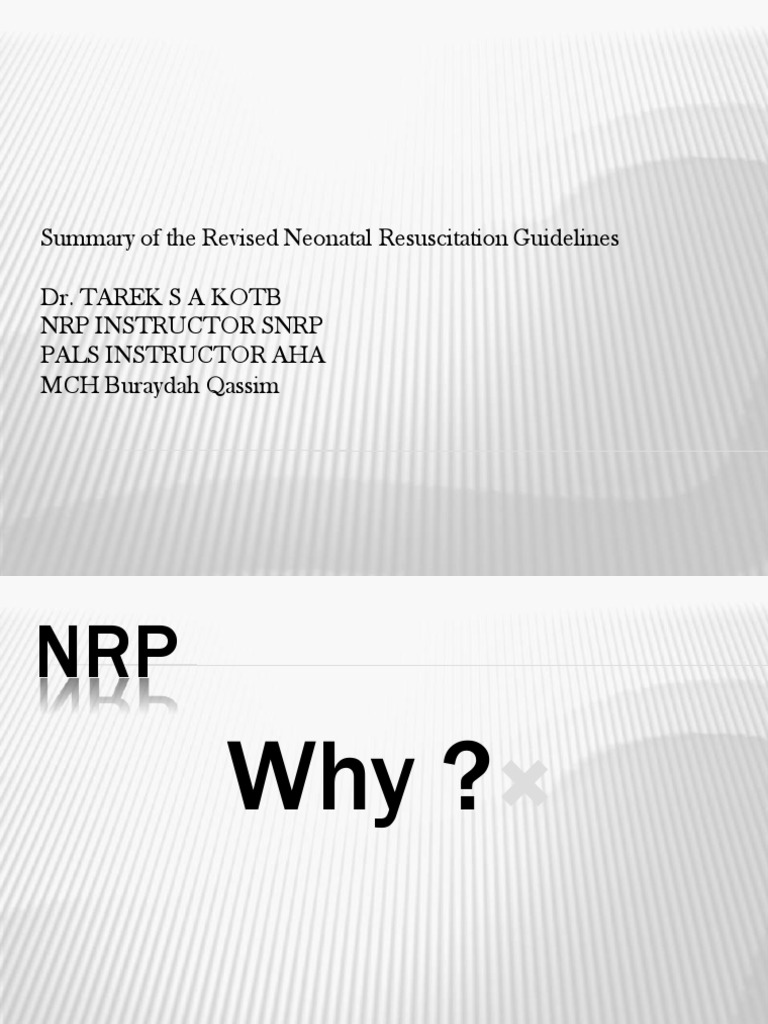 NRP Guidlines-2 PDF | Download Free PDF | Cardiopulmonary Resuscitation ...