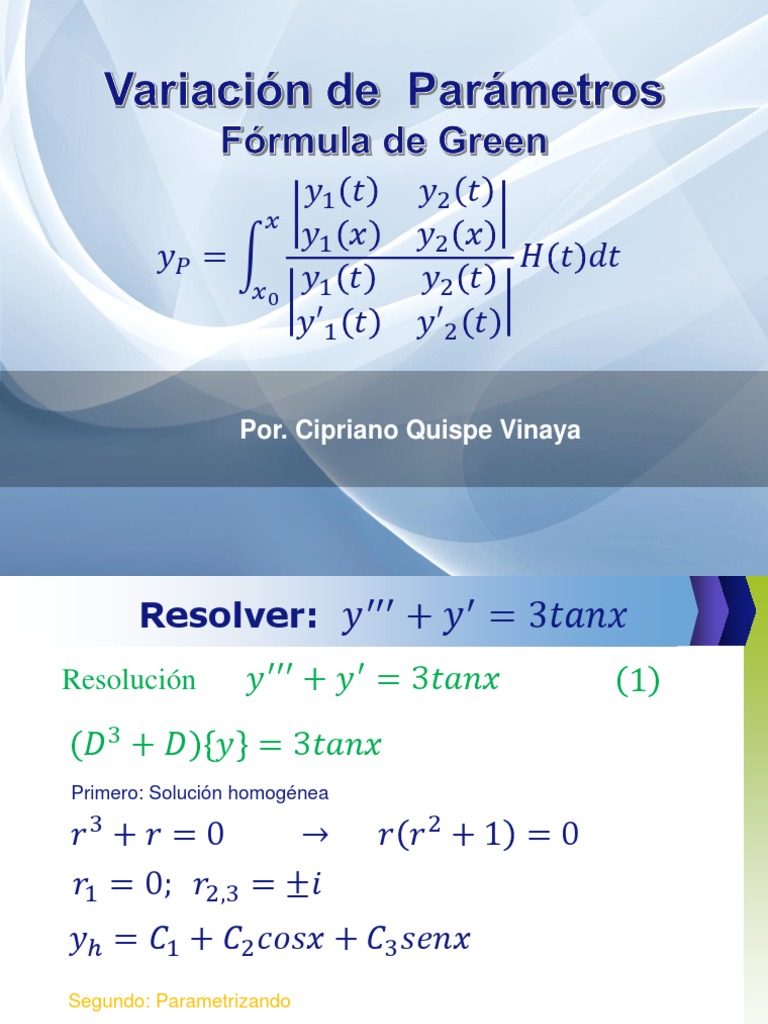 B1. Fórmula de Green | PDF