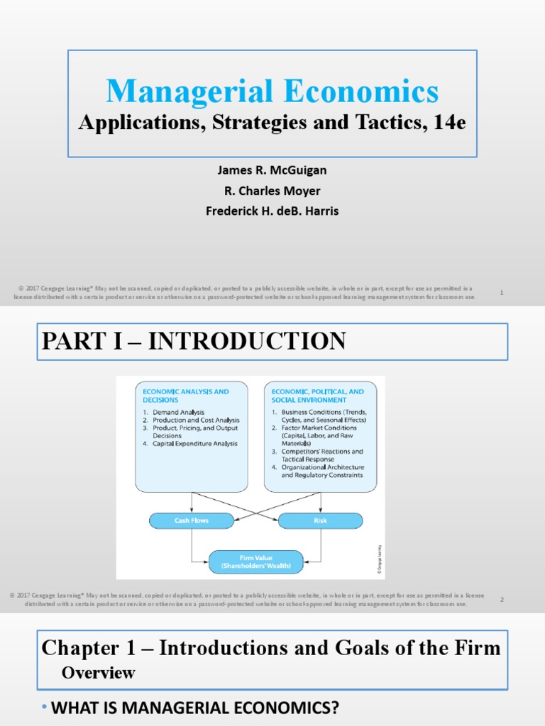 PPT-McGuigan-14e-Chapter01 - REV COMPARE | PDF | Shareholder Value | Profit (Economics)