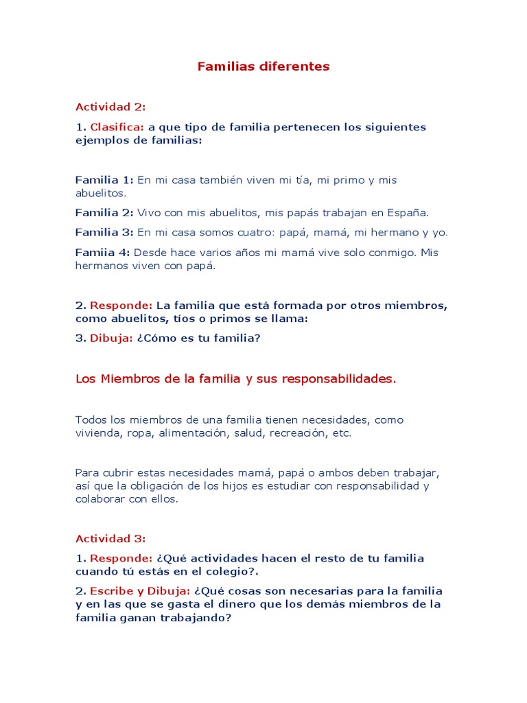 Historia de Mi Familia | PDF