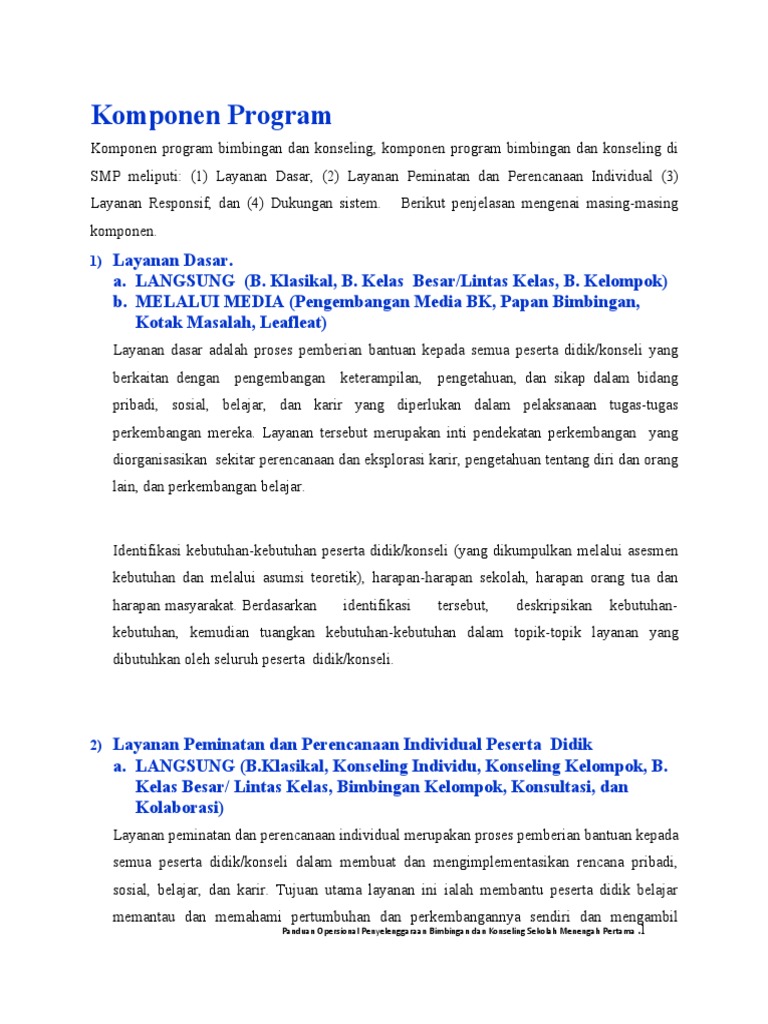 Komponen Program | PDF