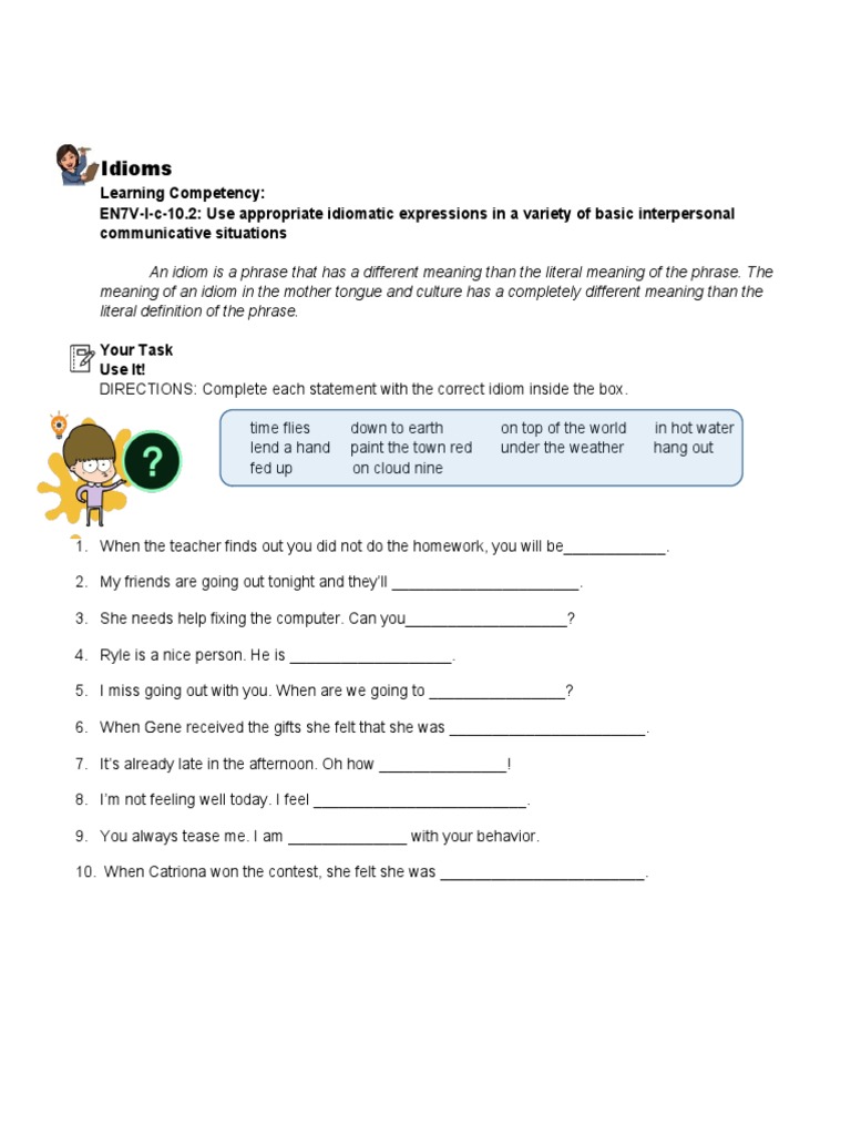 Idioms: Practice and Usage Guide | PDF