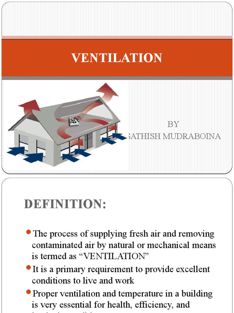 Ventilation: BY Sathish Mudraboina | PDF | Ventilation (Architecture) | Atmosphere Of Earth