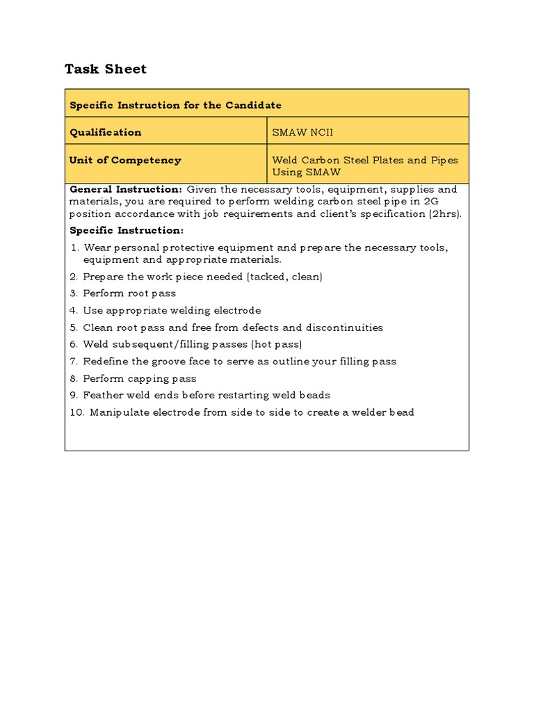 Performance Criteria Checklist | PDF