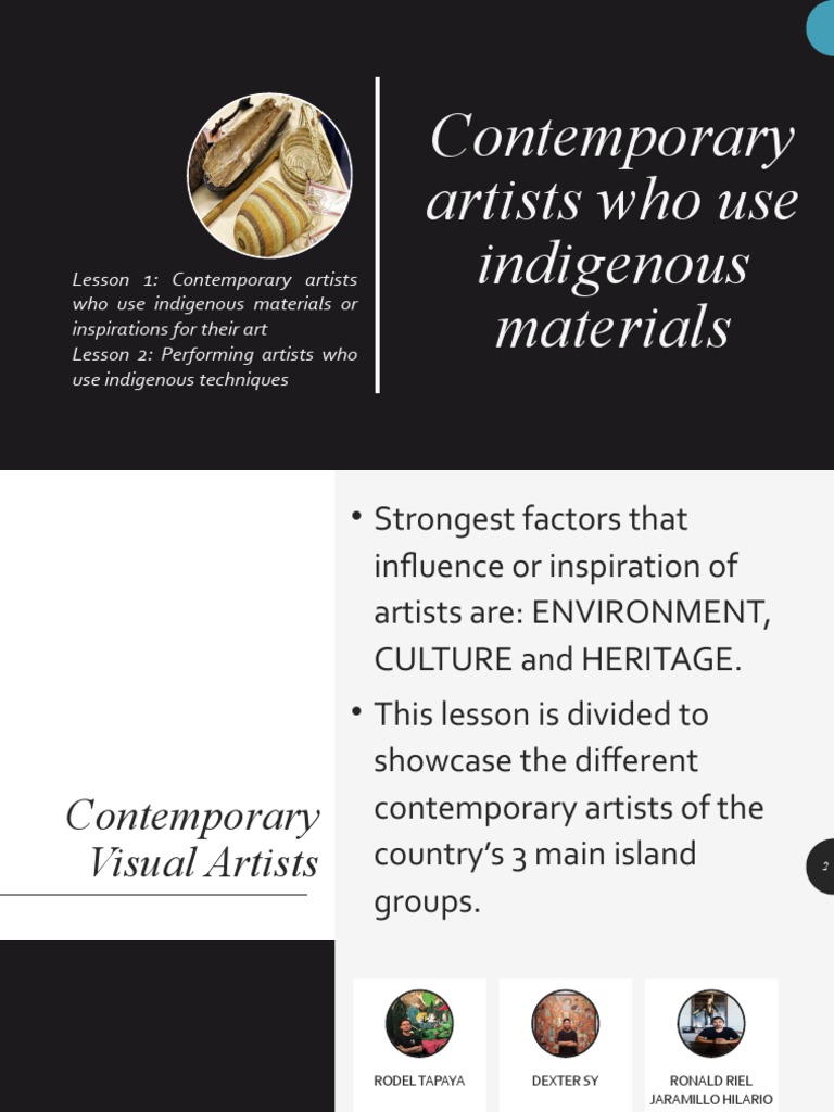 Contemporary Artists Who Use Indigenous Materials | PDF | Philippines ...