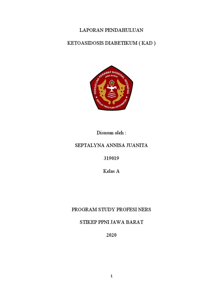 Laporan Pendahuluan Ketoasidosis Diabetikum (Kad) | PDF