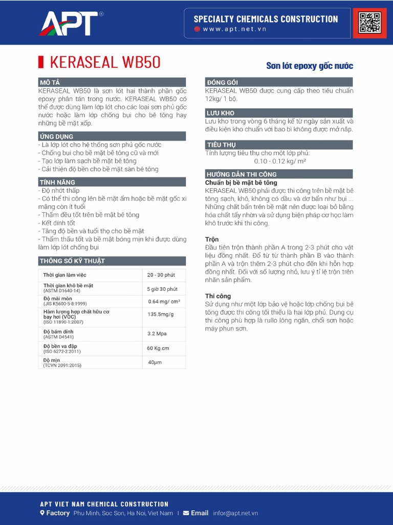 Catalogue-APT Epoxy WB50 | PDF