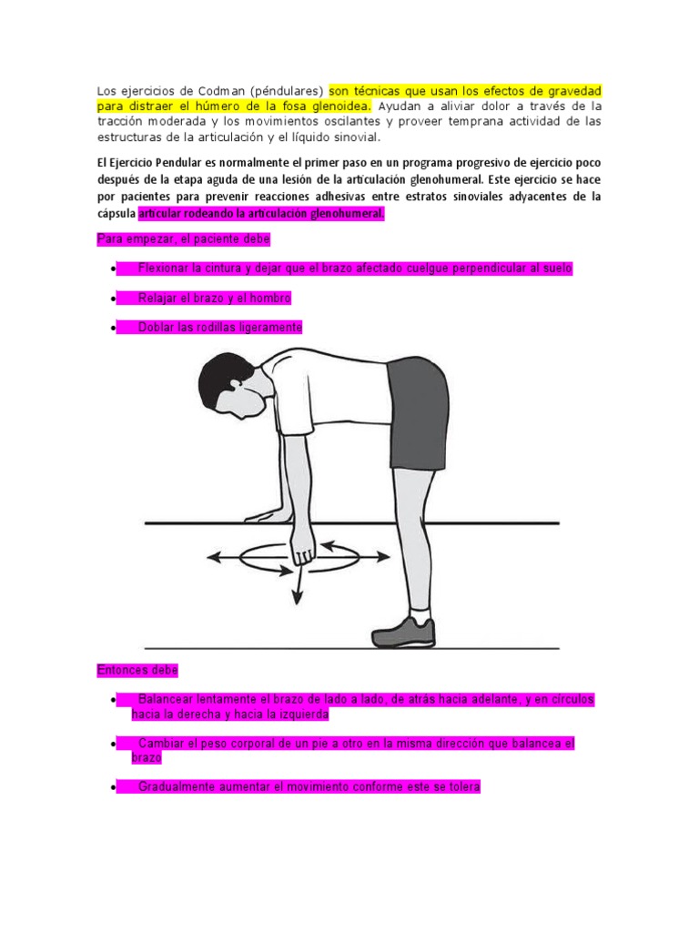 Los Ejercicios de Codman | PDF