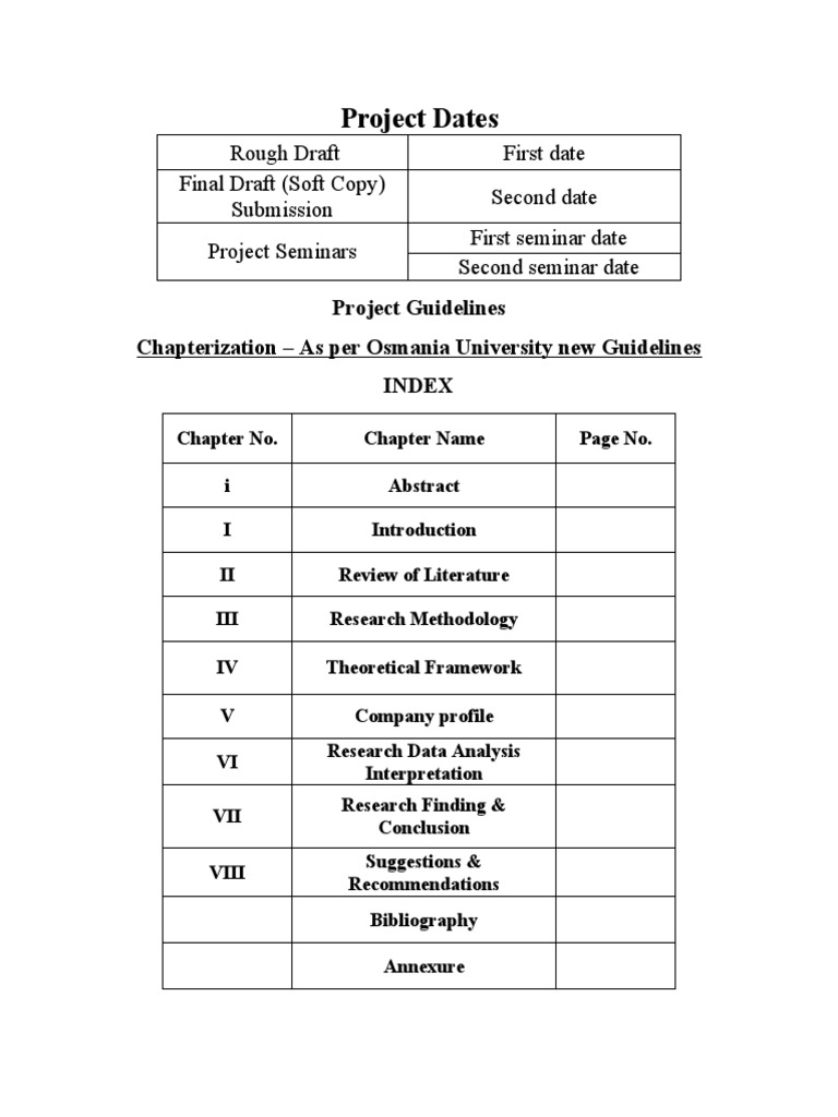 OU Project Report New Format | PDF | Academic Degree | Master Of ...