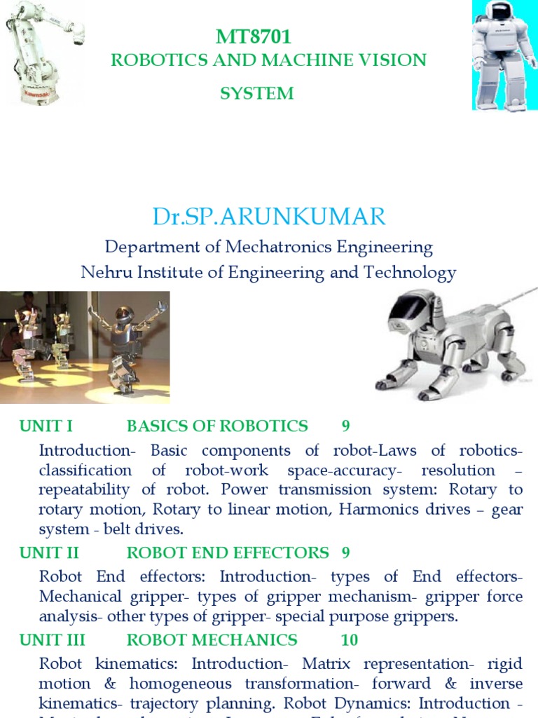 Basics of Robotics 24.06.2020 | PDF | Gear | Belt (Mechanical)