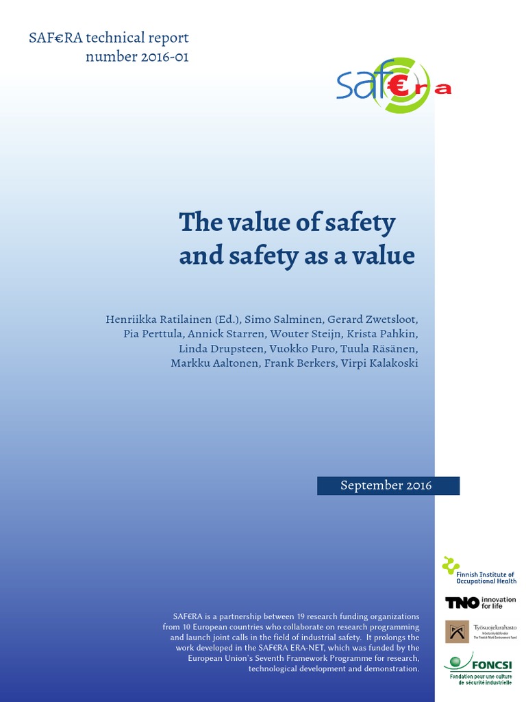 Understanding Safety as a Core Value | PDF | Value (Ethics ...