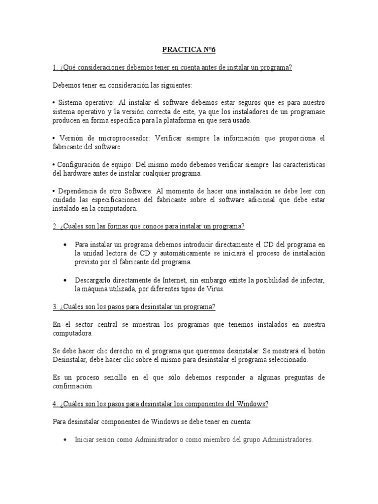 PRACTICA N 6 y 7 | PDF | Programa de computadora | Programación