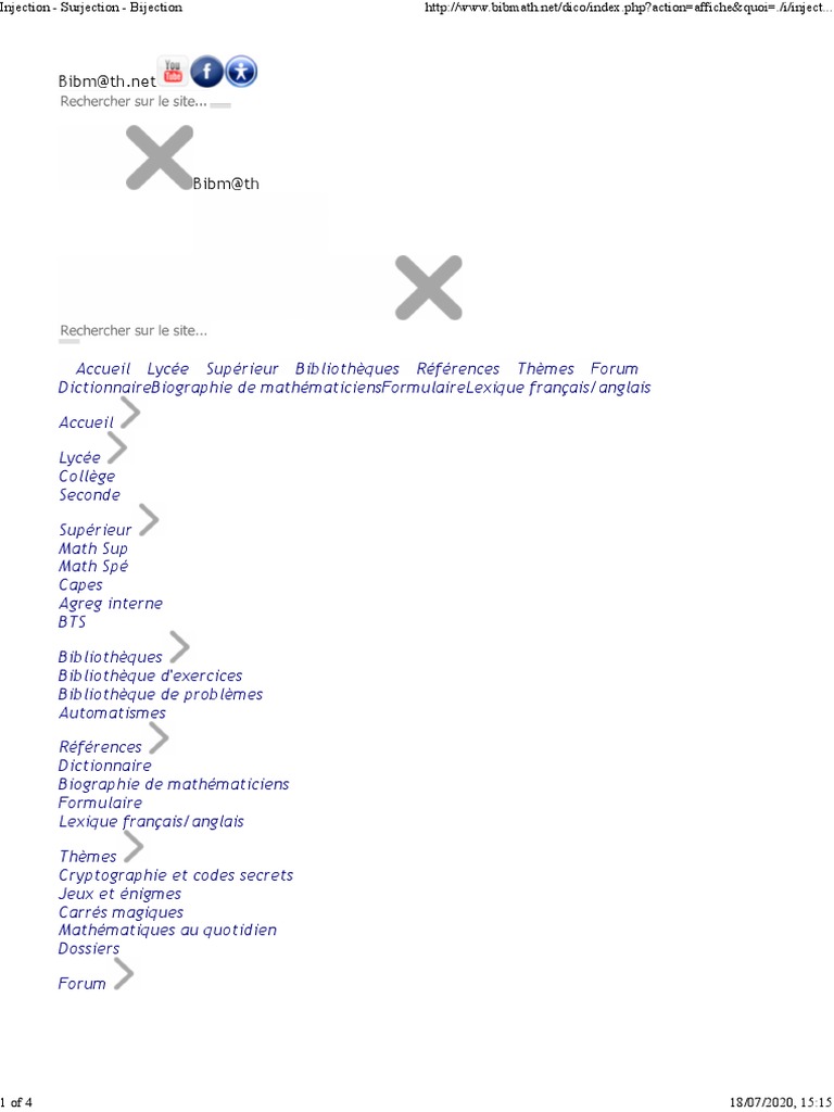 Injection - Surjection - Bijection | PDF