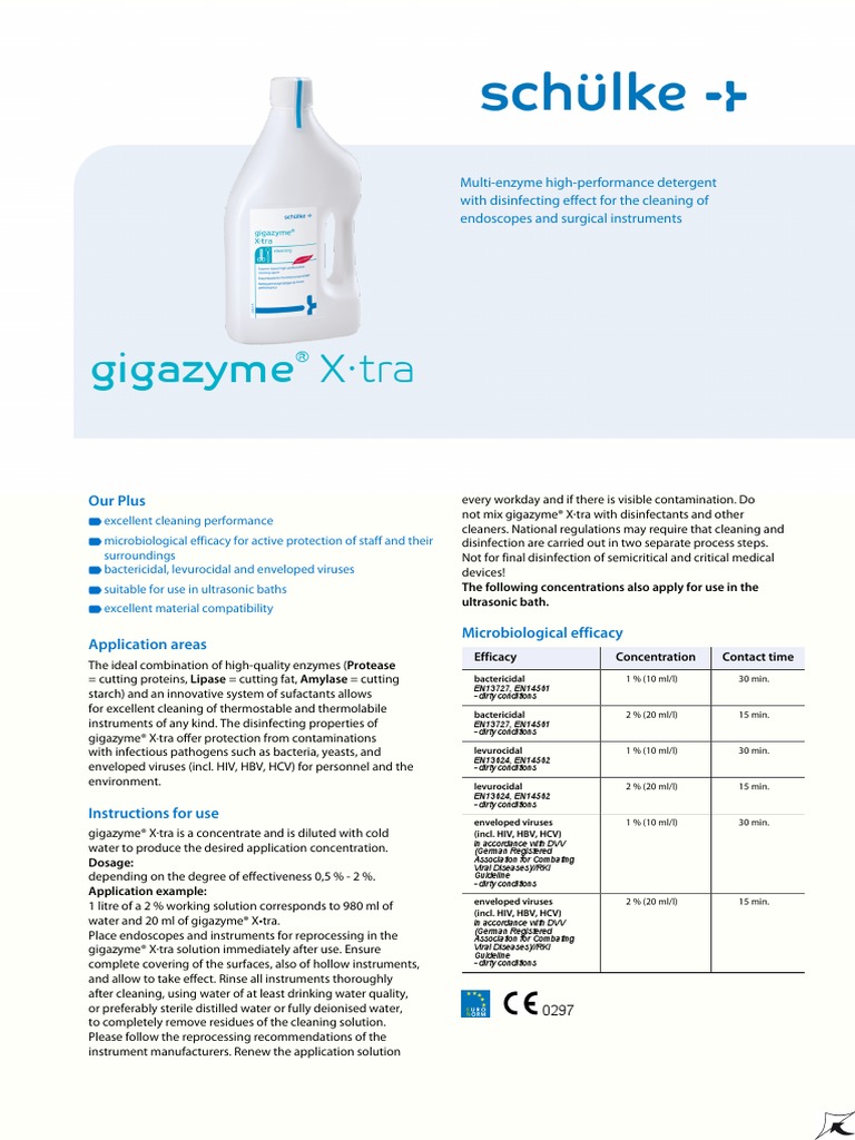 Gigazyme X Tra: Our Plus | Download Free PDF | Disinfectant | Virus