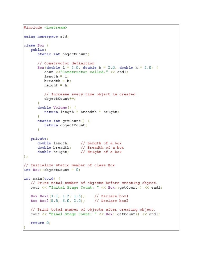 Using Namespace Class Public Static Int Pdf