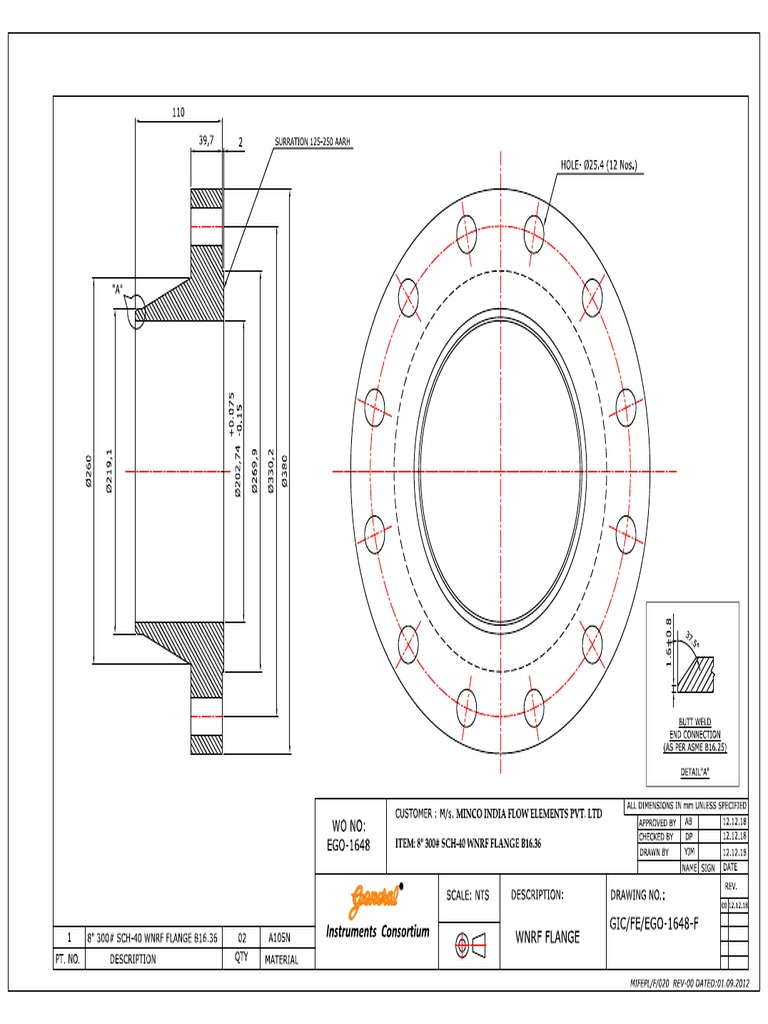 Flange DWG PDF | PDF