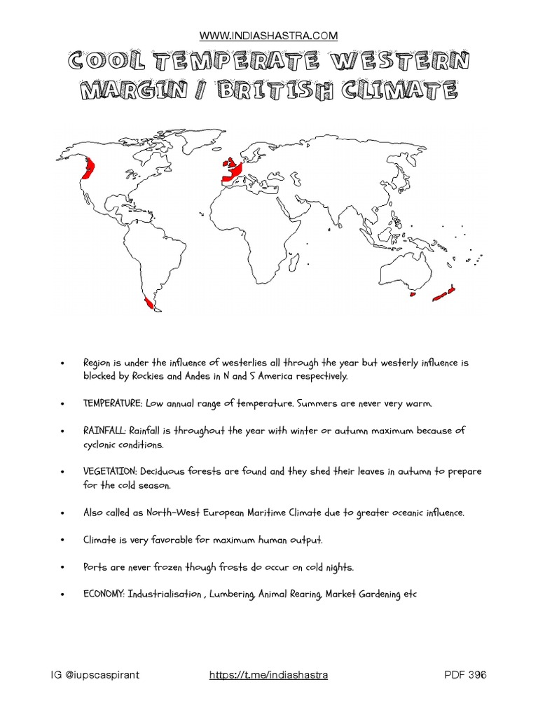 Cool Temperate Western Margin / British Climate | PDF