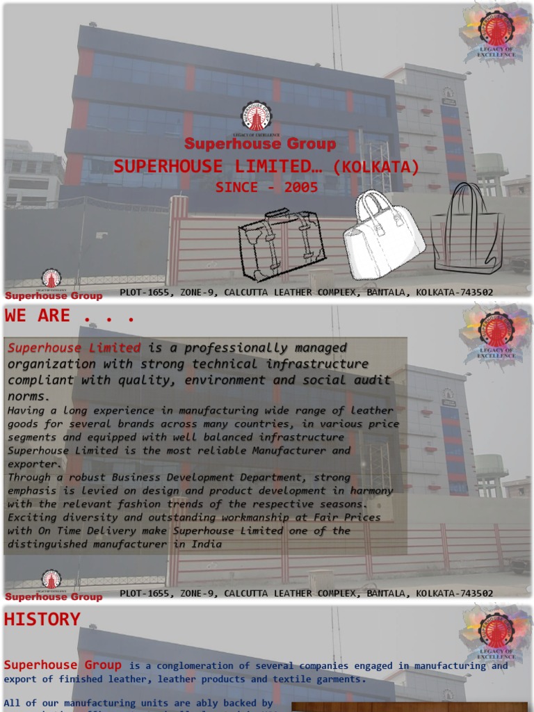Company Profile - Superhouse Limited (Kolkata) | PDF | Handbag | Marketing