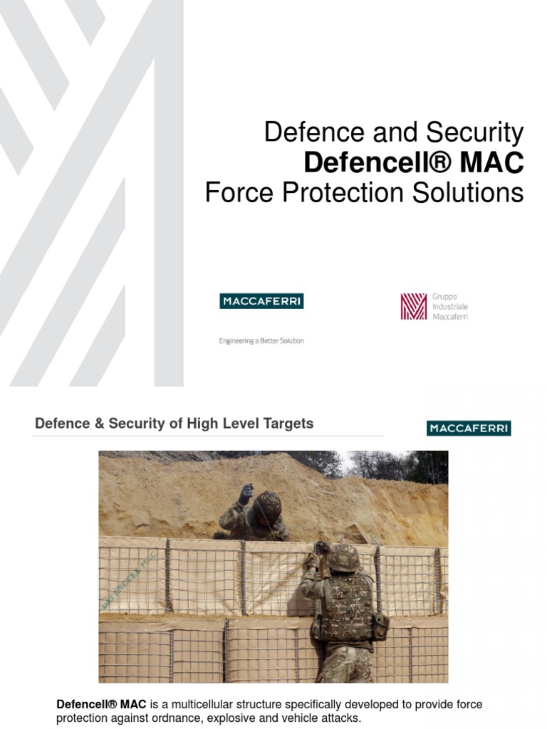 Defence and Security Force Protection Solutions: Defencell® MAC | PDF ...