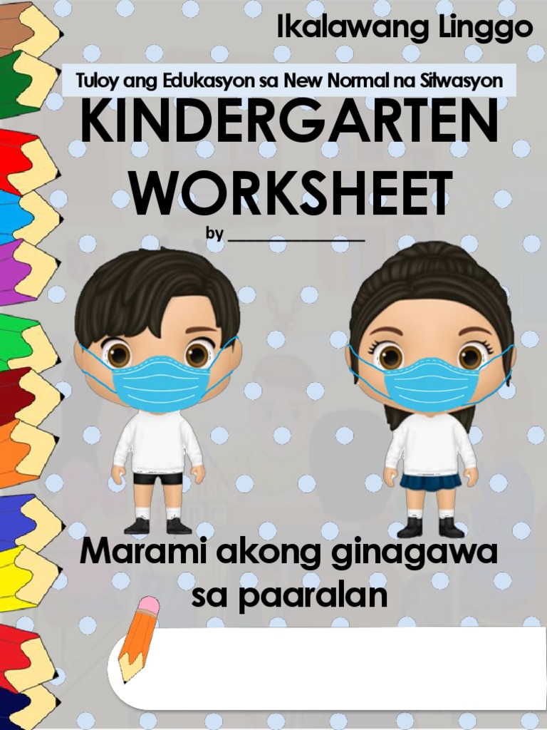 Kinder Worksheet Week 2 (1st Quarter) PDF | PDF