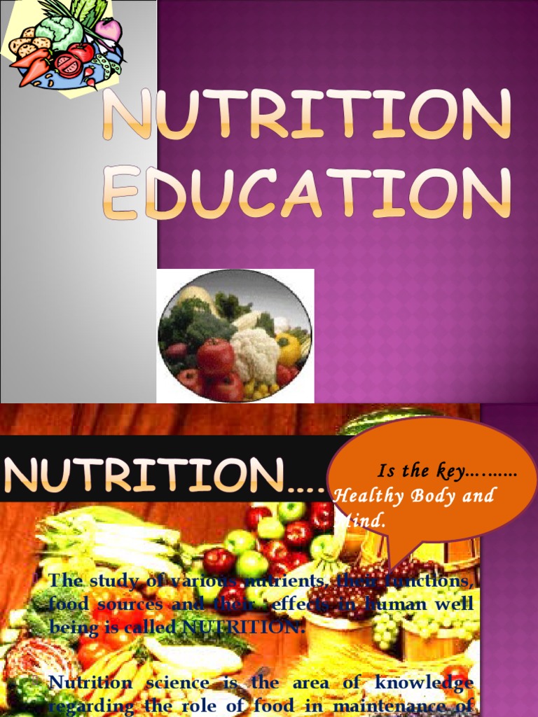 Nutrition Education | PDF | Foods | Nutrition