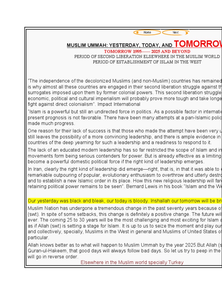 The Future of Islam: Predictions for the Muslim Ummah from 1995 to 2025 ...