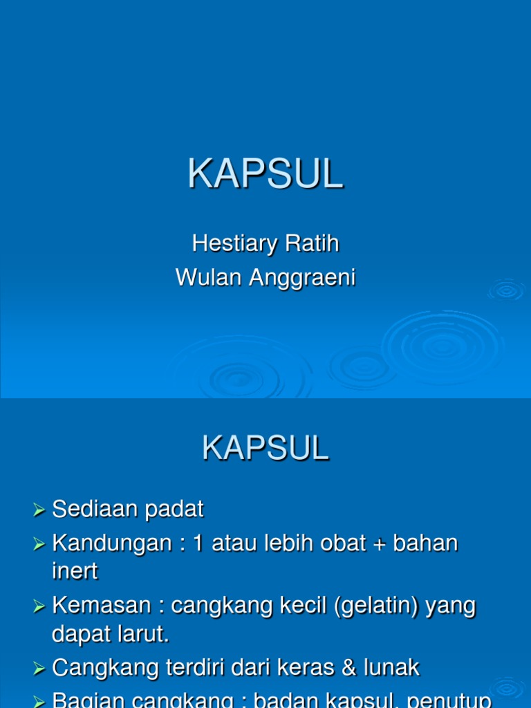 Panduan Lengkap Kapsul: Komponen & Manufaktur | PDF | Kesehatan Holistik | Sains & Matematika