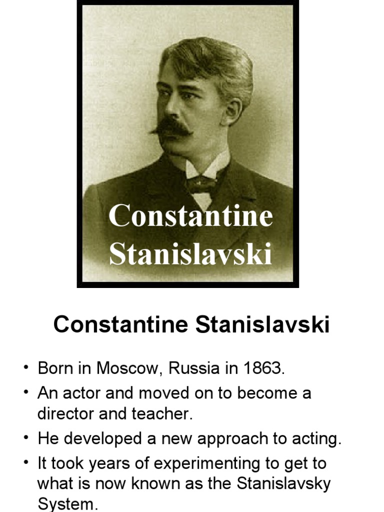 Constantine Stanislavski | PDF | Actor | Imagination
