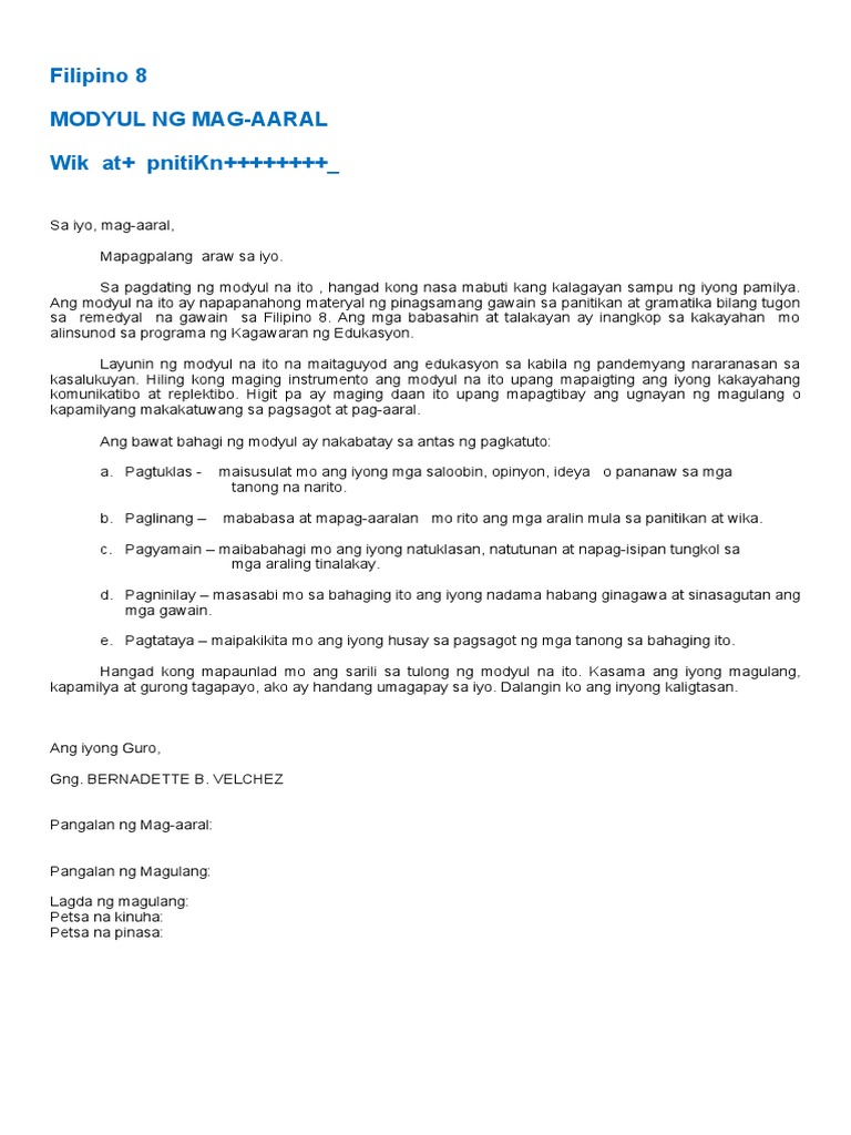 VELCHEZ - MODULE 2 - Week 2 (June22-26) | PDF