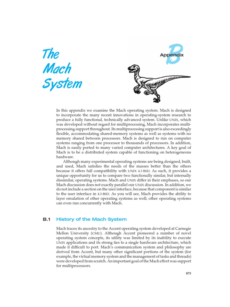 The Mach System: Appendix | PDF | Thread (Computing) | Kernel ...