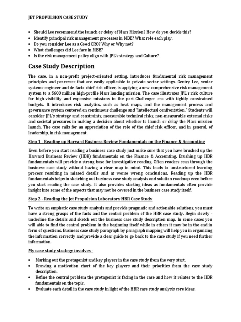 JPL Case Study | PDF | Swot Analysis | Case Study