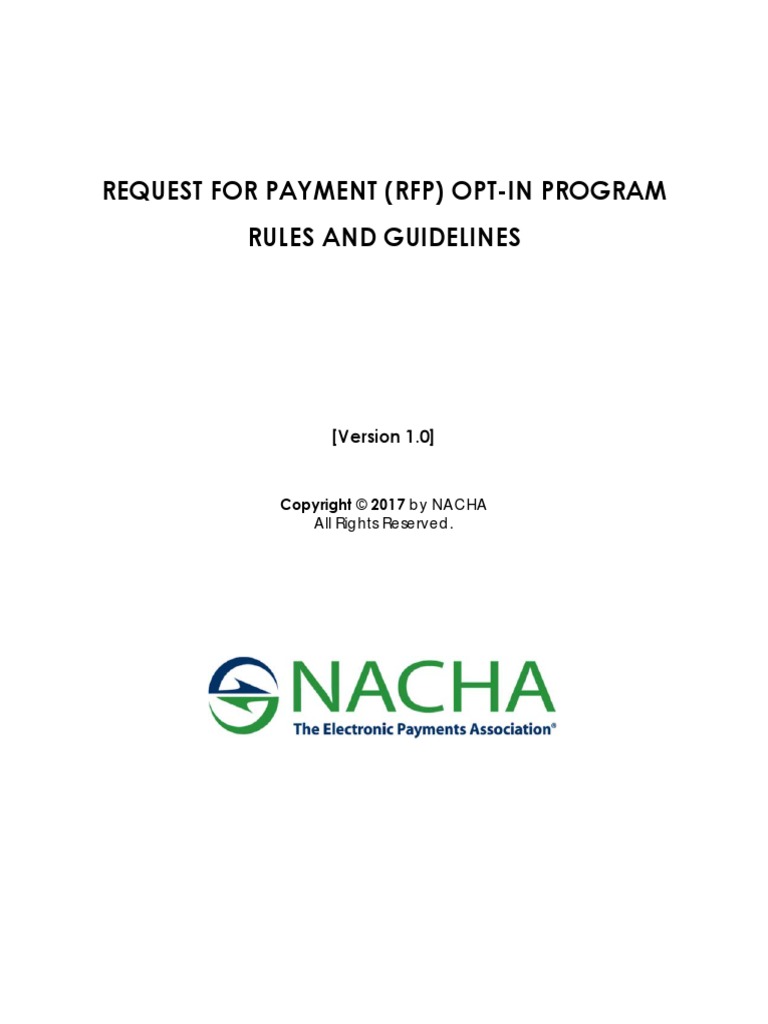 NACHA Rules-and-Guidelines-12.20.17 PDF | PDF | Payments | Invoice