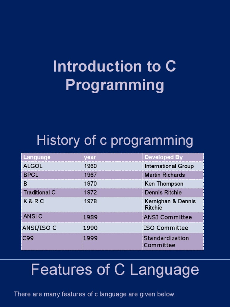 C Programing Unit 1 Pdf C Programming Language Computer Engineering