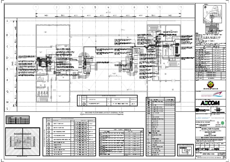 1 Second Floor Bms Layout Overall Plan: State of Qatar | PDF | Drawing ...