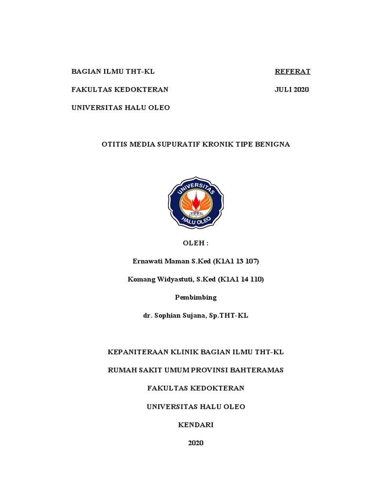 Referat OMSK Tipe Benigna | PDF