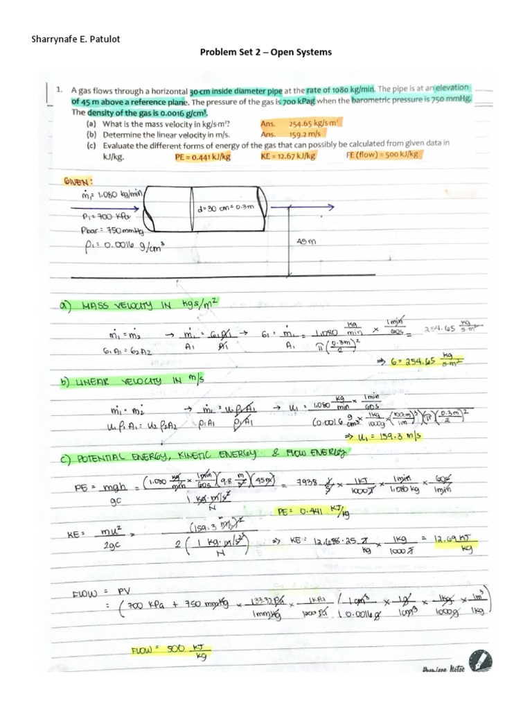 Open Systems Problem Set 2 | PDF