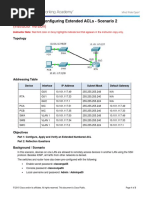 4.1.1.10 Packet Tracer - Configuring Extended ACLs Scenario 1 - Instructor | PDF | File Transfer ...
