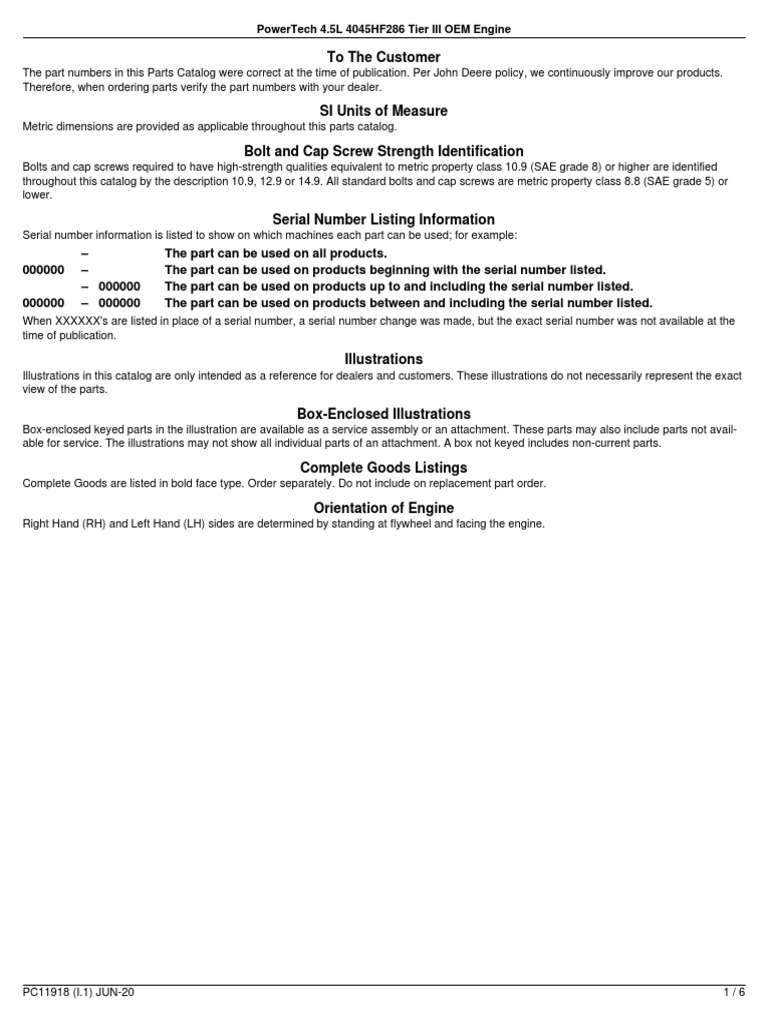 John Deere Serial Number Range Guide | Download Free PDF ...