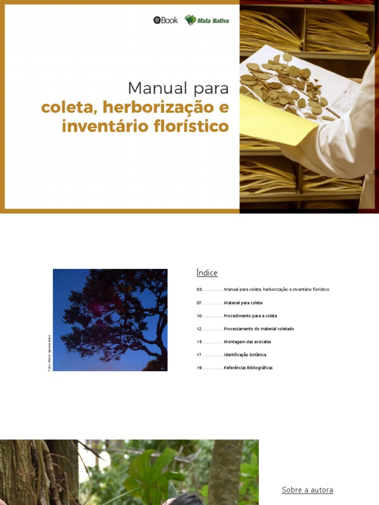 Manual para Coleta Inventario Floristico | PDF | Espécies | Árvores