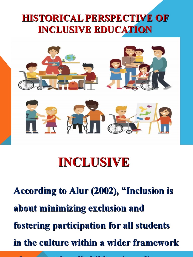 Historical Perspective of Inclusive Education | PDF | Inclusion (Education) | Disability