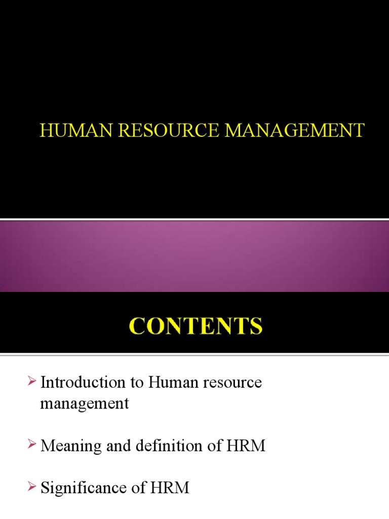 hrm1 120303033603 Phpapp01 | PDF | Human Resource Management | Resource